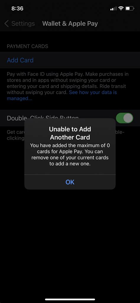 Unable To Use Wallet Apple Community