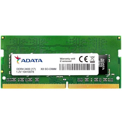 Adata 8gb Ddr4 2400mhz So Dimm Retail Notebook Ad Ddr4s 2400 8gb