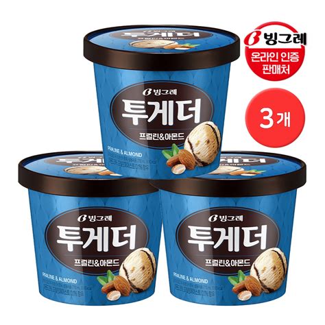 빙그레 투게더 프럴린and아몬드 3개 홈플러스 택배배송