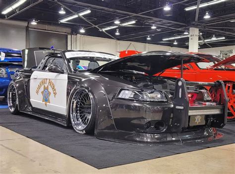 Slammed Wide Body Ford Mustang Gt Convertible New Edge On 20” Wheels