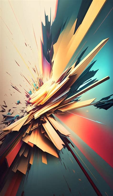 3d Rendering Of Abstract Technology Concept Background For Webdesign And Development Stock