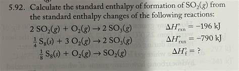 Solved Calculate The Standard Enthalpy Of Formation Of Chegg