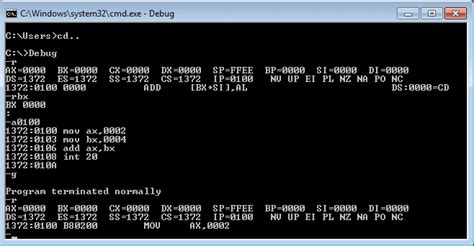 Lenguajes De Interfaz Comandos Debug