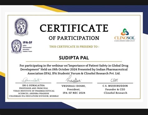 Recently I Participated In The Webinar On Importance Of Patient Safety In Global Drug