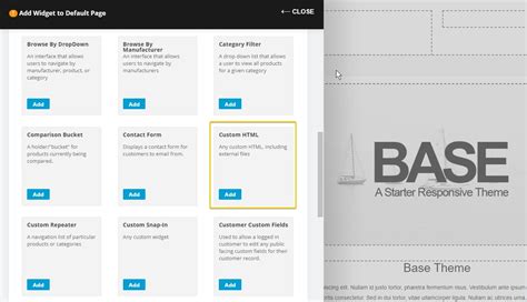 Add A Custom Html Widget To A Theme Knowledge Center