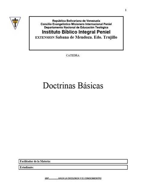 Doctrinas Bíblicas 2003 Pdf