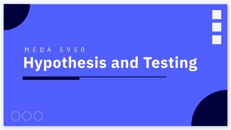 Hypothesis And Testing