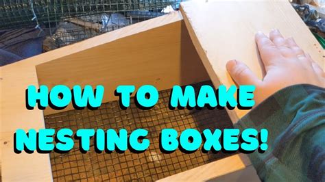 How To Make Nesting Boxes For Rabbits Youtube