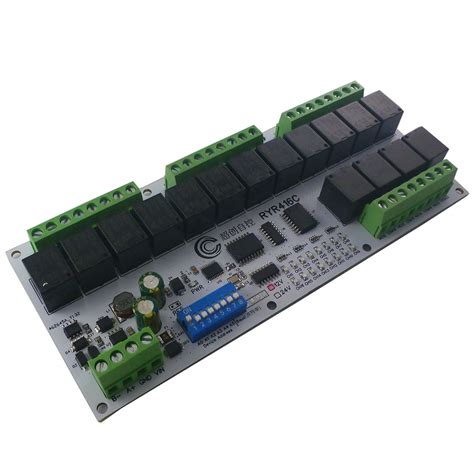 RYR416C Easy Setup 24V 16 Channels Modbus Relay Board IOT RS485 Network PC UART Industrial