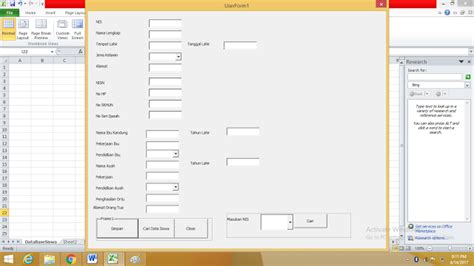 Afifah Macros Excel Untuk Form Input Data