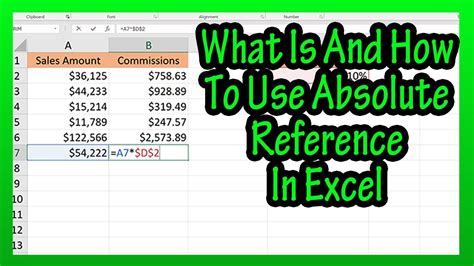 What Is Absolute Cell Reference In Excel Absolute Cell Reference Vs Relative Cell Reference