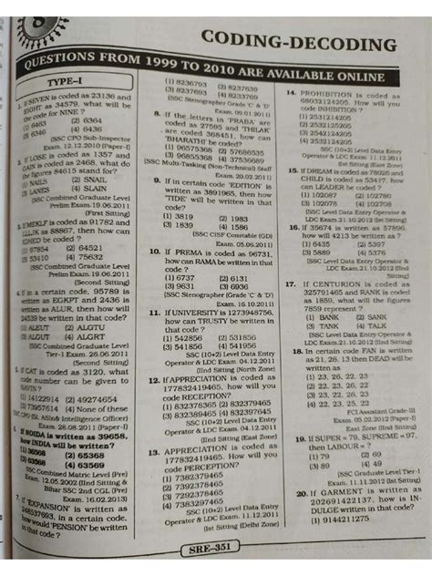 Coding Decoding Pdf