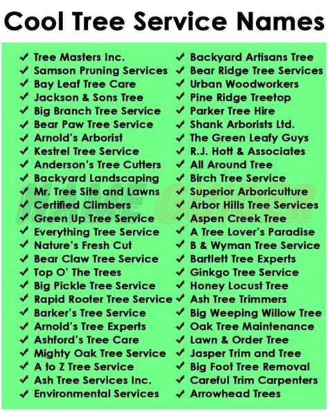 490 Tree Company Names And Suggestions 2022 Name Guider