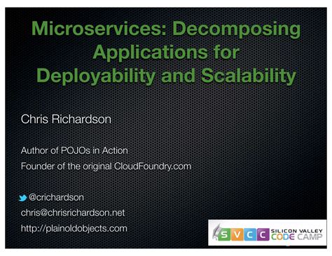 Developing Applications With A Microservice Architecture Svcc Pdf