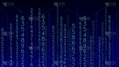 蓝色背景矩阵。二进制代码流。在黑暗的背景下，数字不断下降。数字计算机代码。编码和黑客。矢量插图。素材 花瓣网