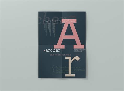 Archer Specimen Sheet On Behance