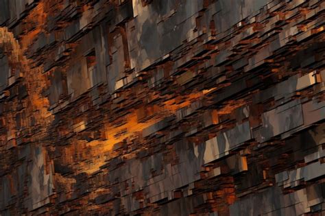 Premium Ai Image Abstract Background Orange And Black Palette Raster Fractal Graphics