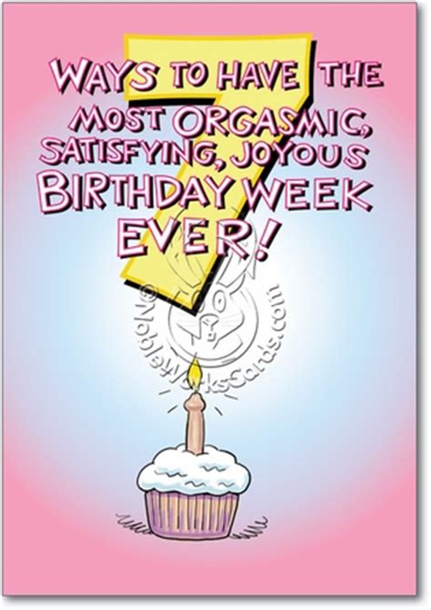 Birthday Sex Funny Greeting Card Nobleworks