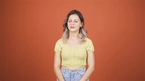 The Woman Who Does Not Like The News She Hears Does Not Approve 43209136 Stock Video At Vecteezy