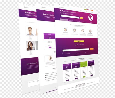 Responsive Web Design Joomla Template Content Management System Purple