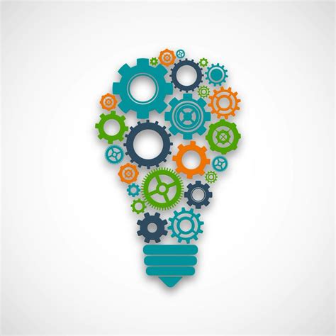 Gear Lightbulb Illustration Vector Art At Vecteezy