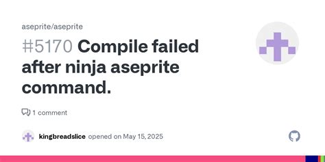 Compile Failed After Ninja Aseprite Command · Issue 5170 · Asepriteaseprite · Github