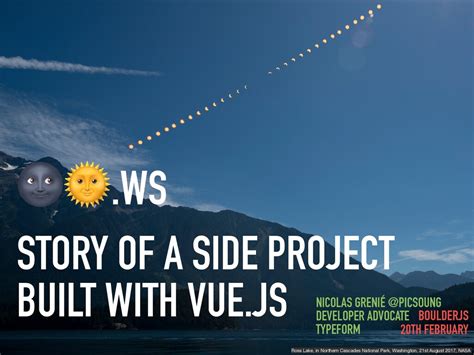story of a side project built with vue js speaker deck