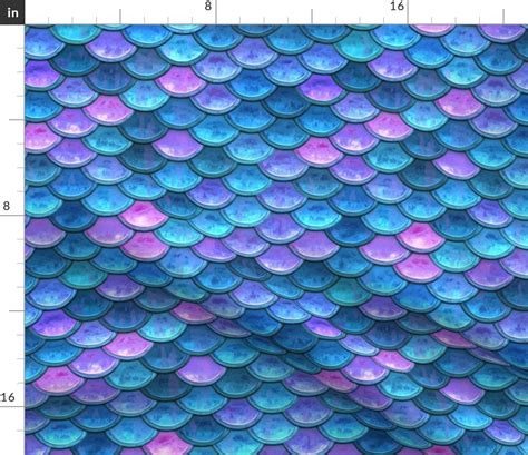 Mermaid Scales Mermaid Mermaid Fabric Spoonflower