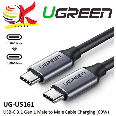 Ugreen Type C Usb C 31 Gen 1 Male To Male Cable For Charging Data