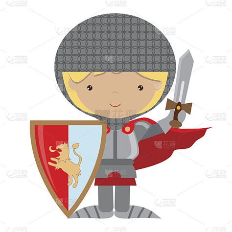 中世纪骑士矢量图