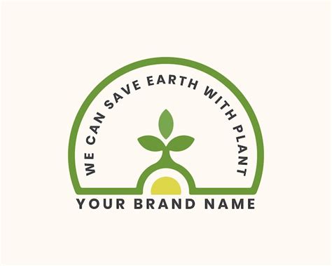 자연 잎 로고 템플릿 프리미엄 벡터