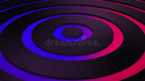 Animation Of Abstract Colorful Layers Pattern Moving On Black