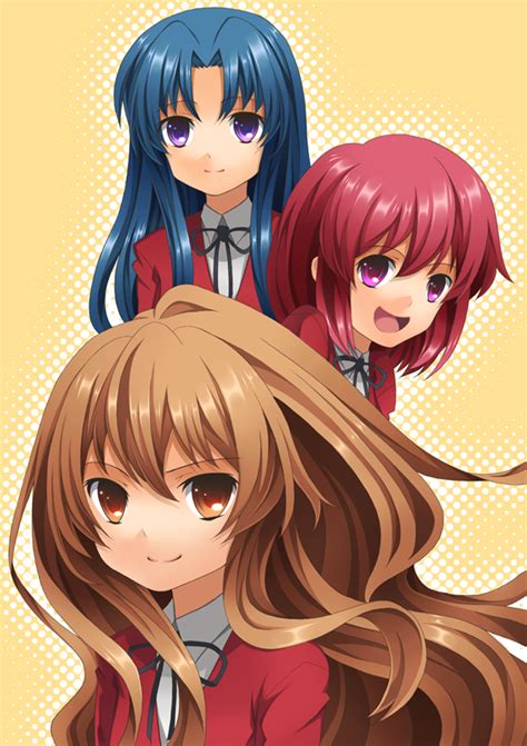 Aisaka Taiga Kawashima Ami And Kushieda Minori Toradora Drawn By