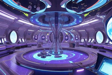 Premium Ai Image Cosmic Strings Futuristic Science Lab