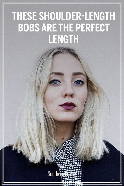 These Shoulder Length Bobs Are The Perfect Length In 2022 Shoulder