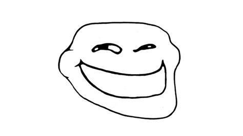 How To Draw Troll Face Step By Step Hand Of Art