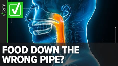 yes food can go down the wrong pipe