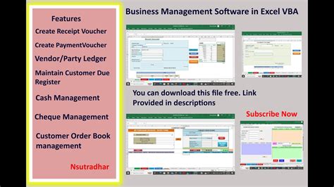 Business Management Application In Excel Vba Create Receipt