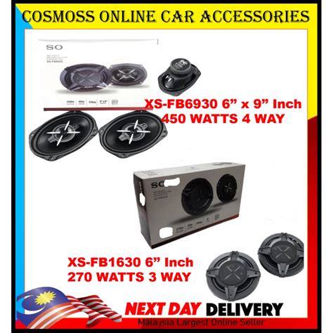 SONY XS-FB6930 6'' X 9'' INCH 450 WATTS 4 WAY / XS-FB1630 6'' INCH 270 ...