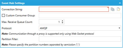Azure Event Hub Subscriber Connection