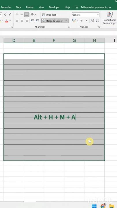 ⚡excel Magic Merge Cells Fast ️ Short Tip Excel Msexcel Excelshorts Youtube