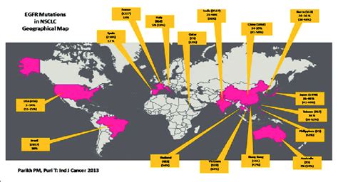 Geographical Variation In Epidermal Growth Factor Receptor Mutation Download Scientific Diagram