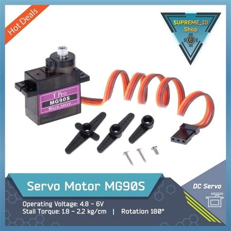 Mg90s Motor Servo Rc Robotic Arduino Raspberry Pi Shopee Philippines