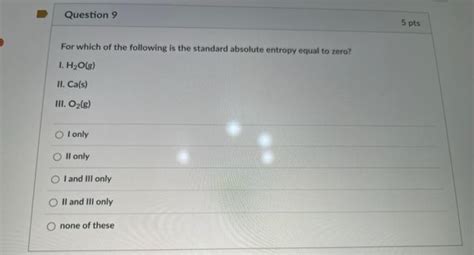 solved for which of the following is the standard absolute