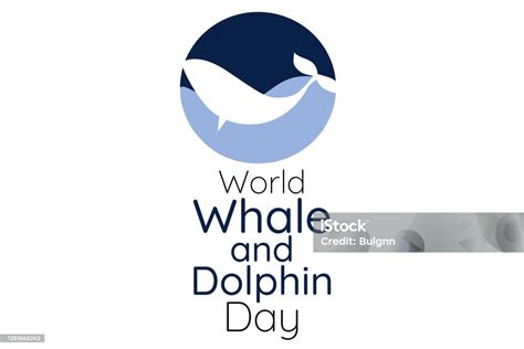 세계 고래와 돌고래의 날 휴일 개념 배경 배너 카드 텍스트 비문이있는 포스터에 대한 템플릿 벡터 Eps10 그림입니다 로고에 대한 스톡 벡터 아트 및 기타 이미지 Istock