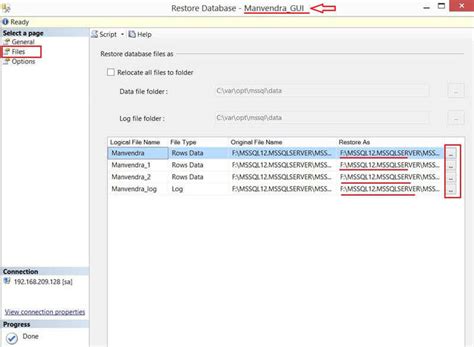 Restore SQL Server Database On Linux From Backup On Windows