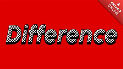 Difference Text Effect Generator TextStudio