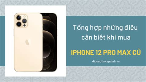Tổng hợp những điều cần biết khi mua iPhone Pro Max cũ