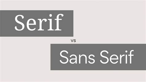 Serif Vs Sans Serif⁠ Fonts Marina Duque