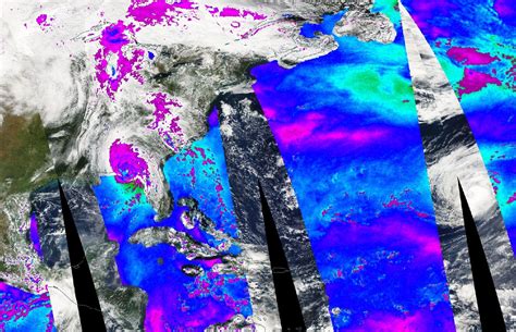 LANCE NRT AMSR2 Surface Precipitation Wind Speed Water Vapor And